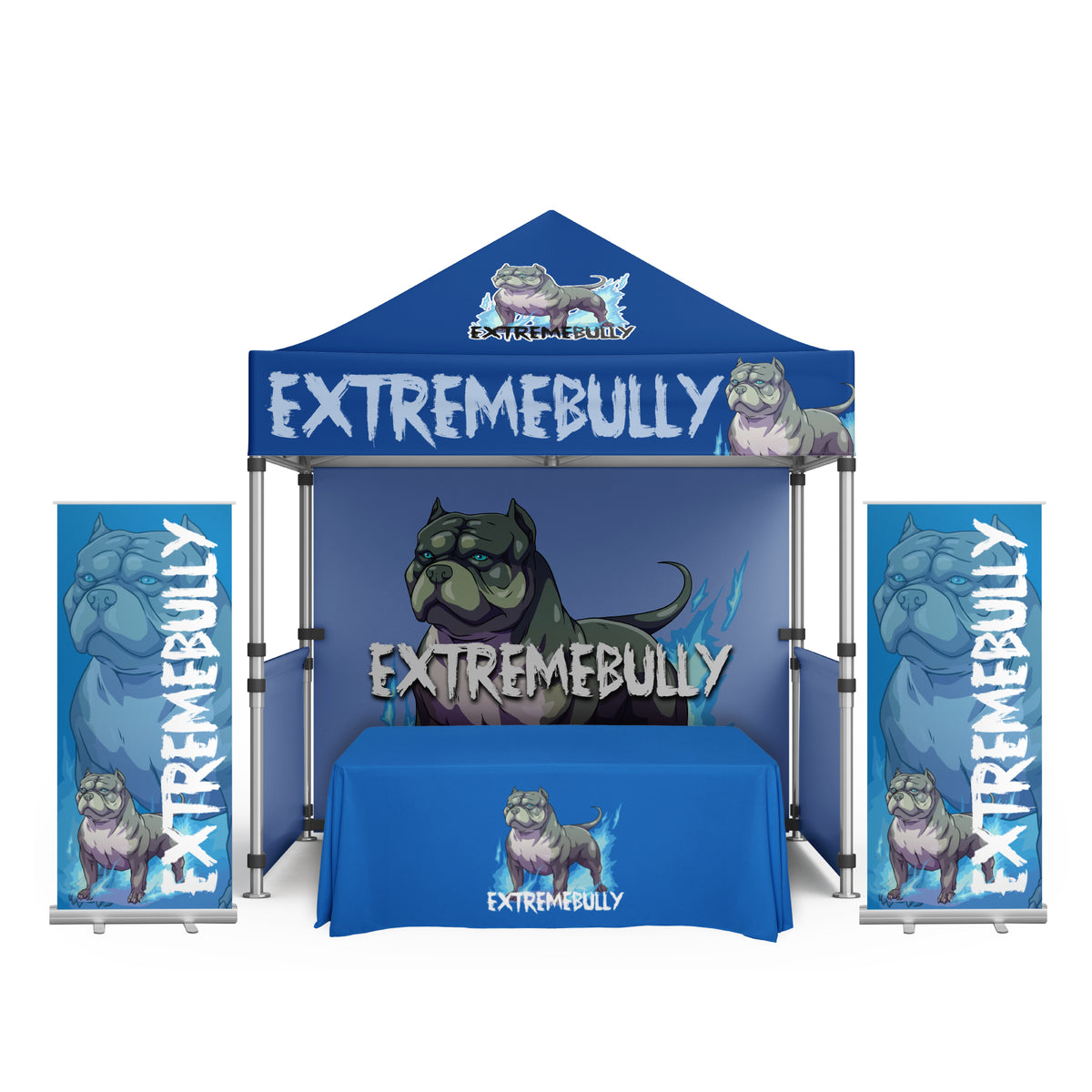 Full Canopy Setup w/ half side walls – Sticker LA