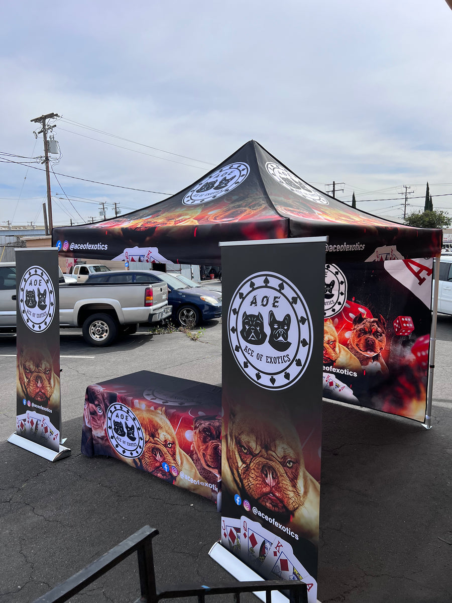 Full Canopy Setup w/ No Side Walls – Sticker LA